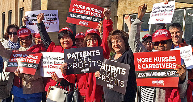 Thousands of NYC nurses picket for safe patient care | New York State ...